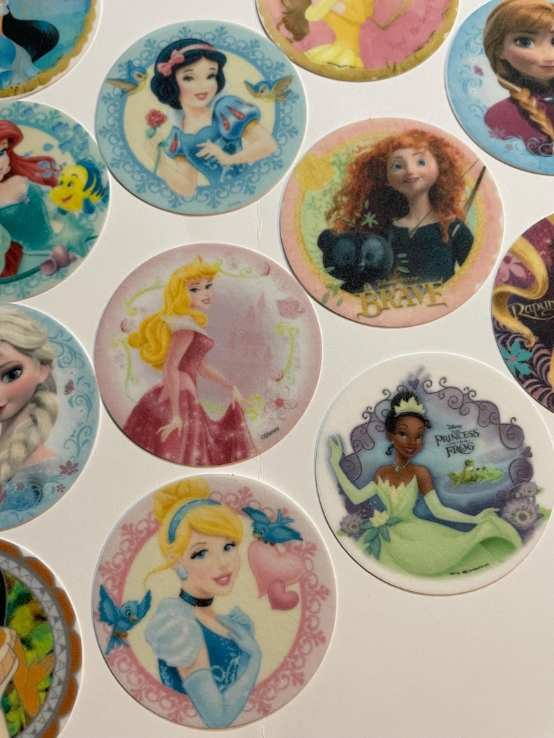 Princess Edible Images | Princess Party Toppers | Birthday Cupcake ...