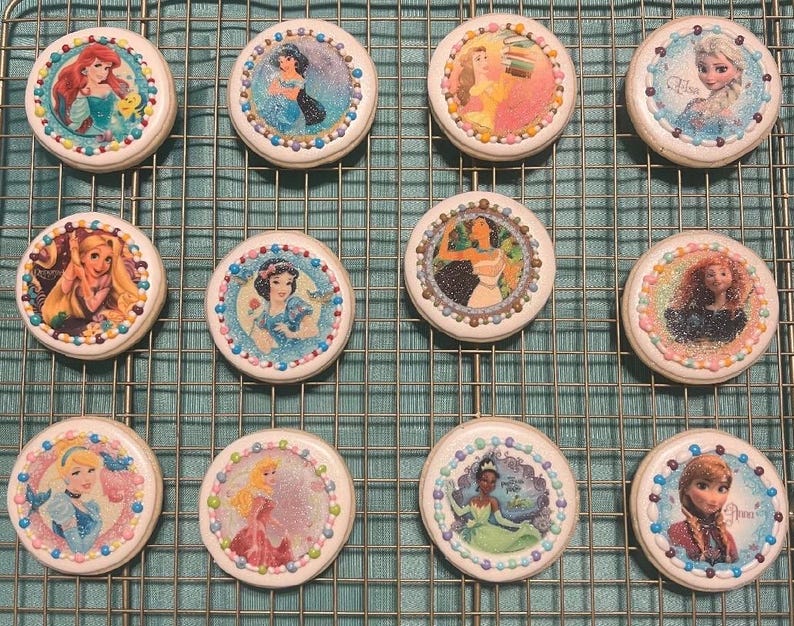 Princess Edible Images | Princess Party Toppers | Birthday Cupcake ...