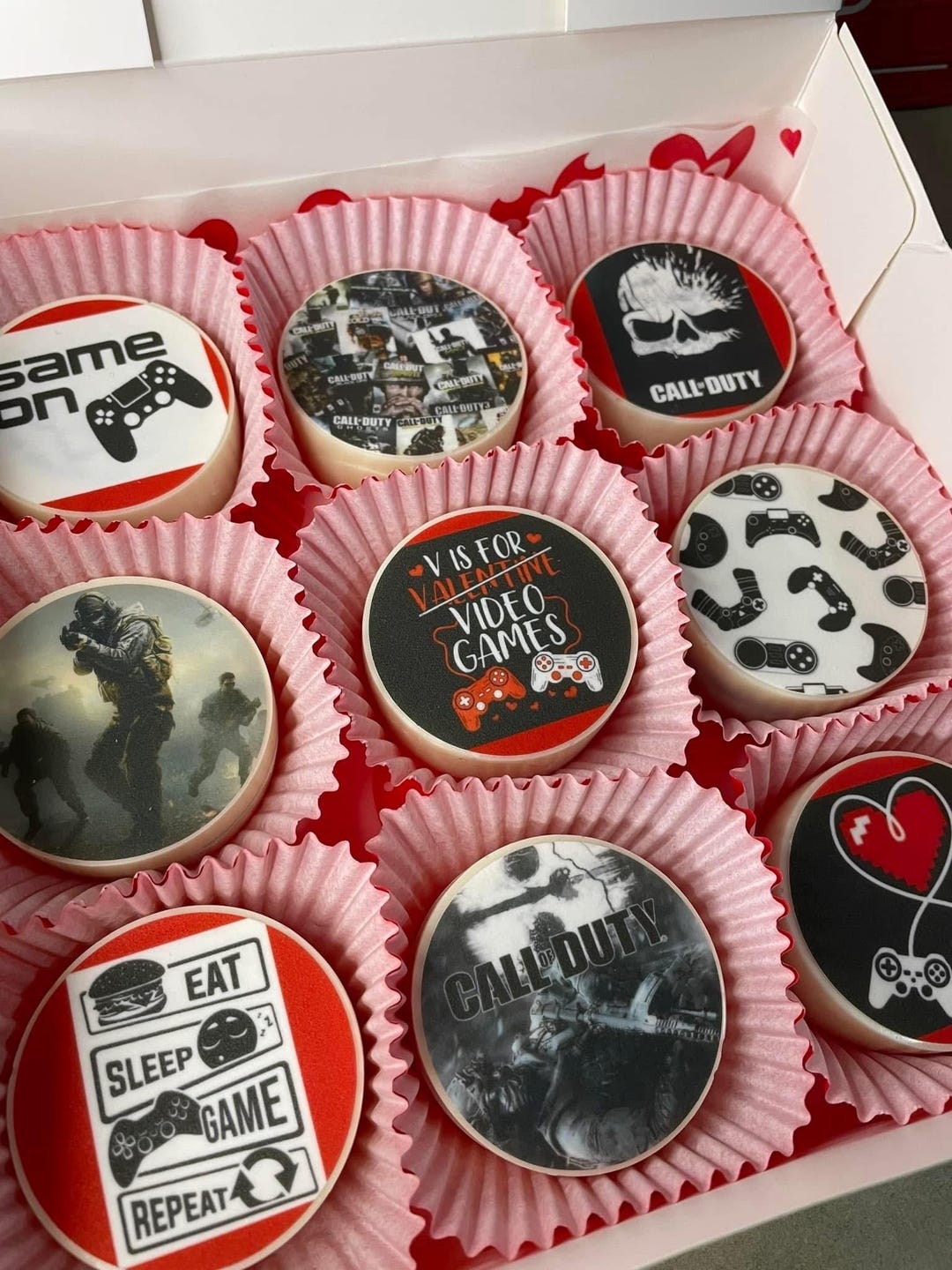 Pre-cut Call of Duty EDIBLE Treat Toppers Cupcake Toppers Cupcake and ...