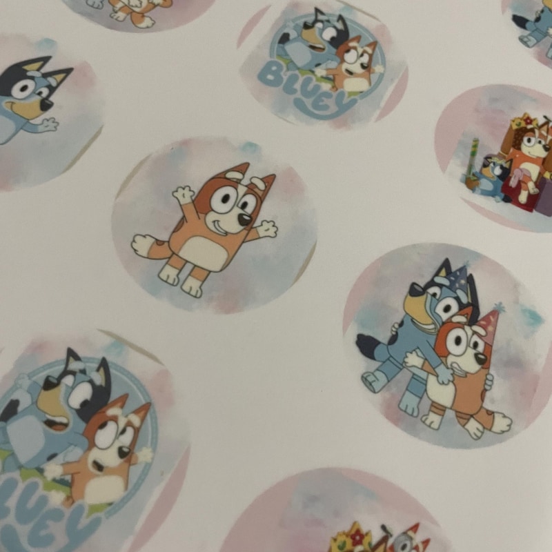 Bluey Characters Cupcake Toppers Digital - Etsy