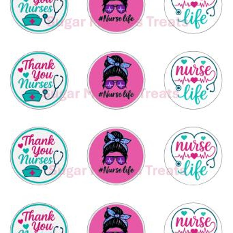 Nurse Cupcake Topper - Etsy