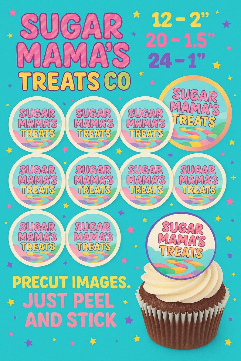 Pre-cut Bluey Edible Images Toppers for Oreos Cupcakes Treats Cookie ...