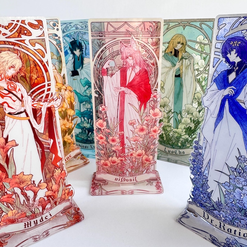 Honkai Star Rail Acrylic Standee: Art Nouveau Stained Glass Style - Etsy