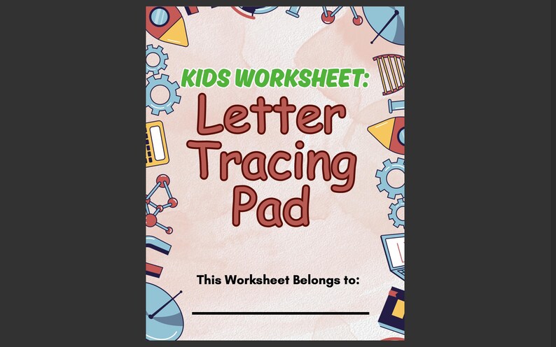 Alphabet Tracing Workbook | Letter Tracing Printable A-Z | Preschool ...