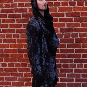 Wrap Front Zip Jacket Kamikaze Jacket Men's Clothing | Etsy