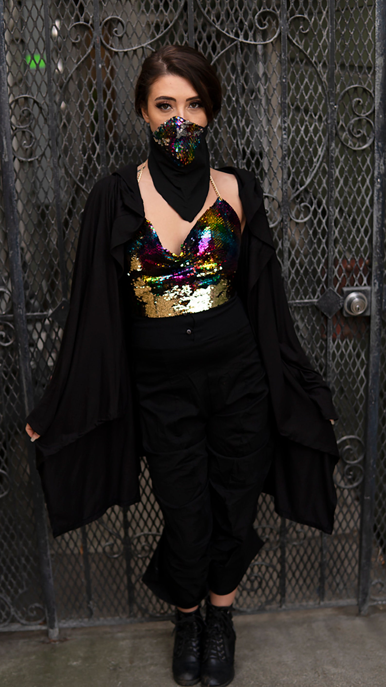 Sequin Halter Top Sparkle Rave Top Two Tone Sequin Top - Etsy