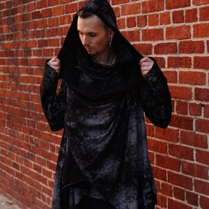 Wrap Front Zip Jacket Kamikaze Jacket Men's Clothing | Etsy