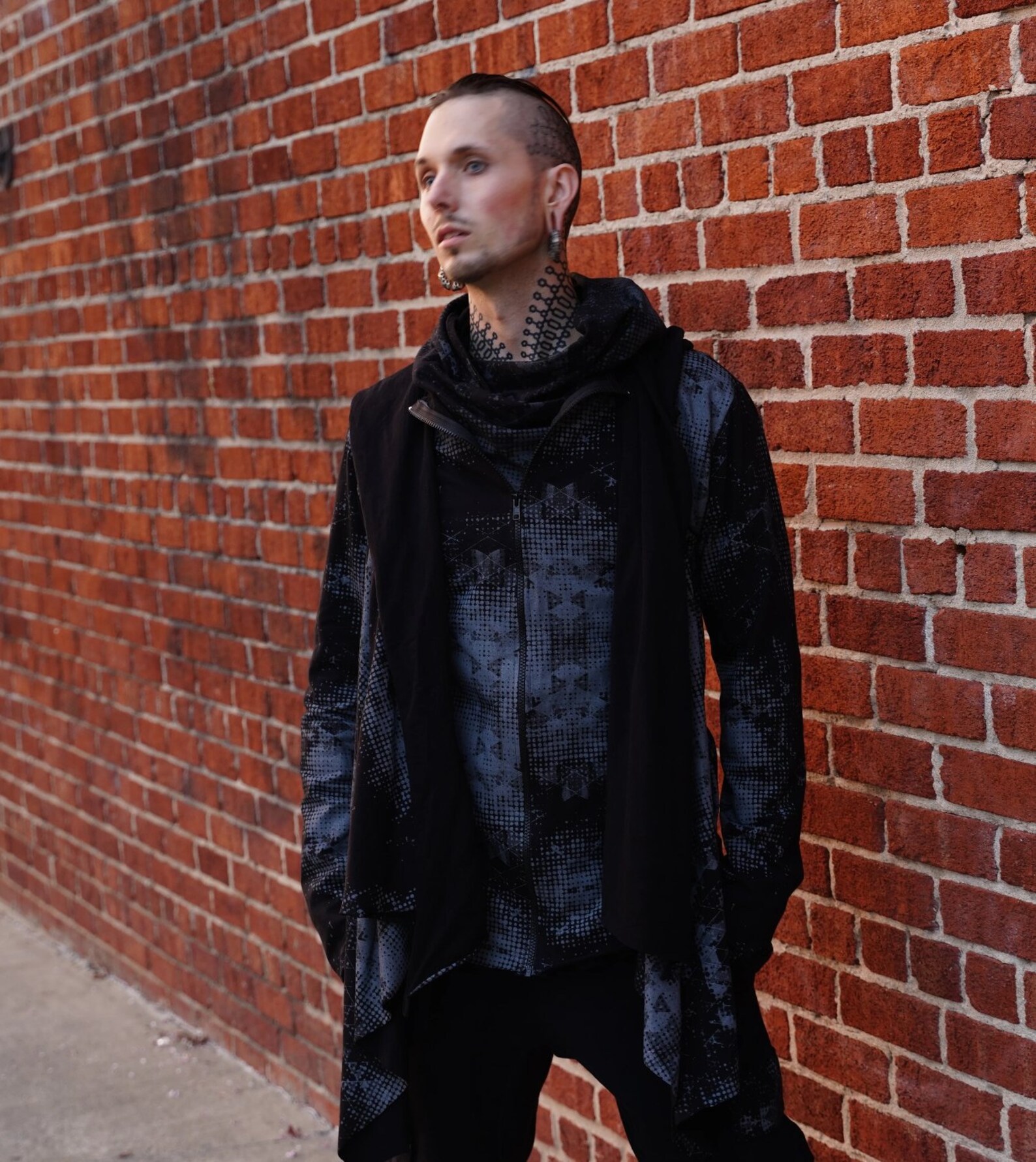 Wrap Front Zip Jacket Kamikaze Jacket Men's Clothing | Etsy