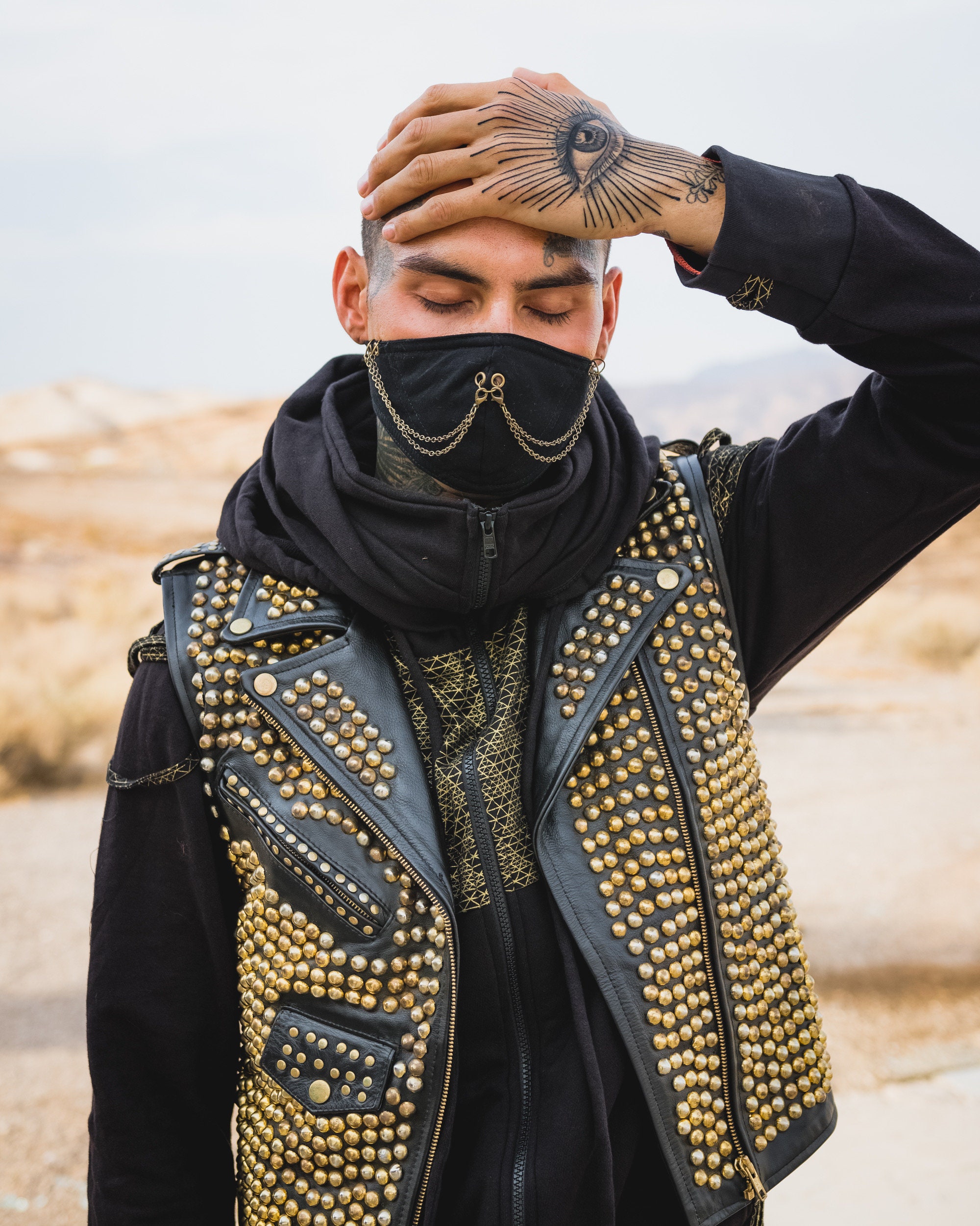 Fashionable Mask Stylish Mask Ninja Chain Face Mask Dust | Etsy