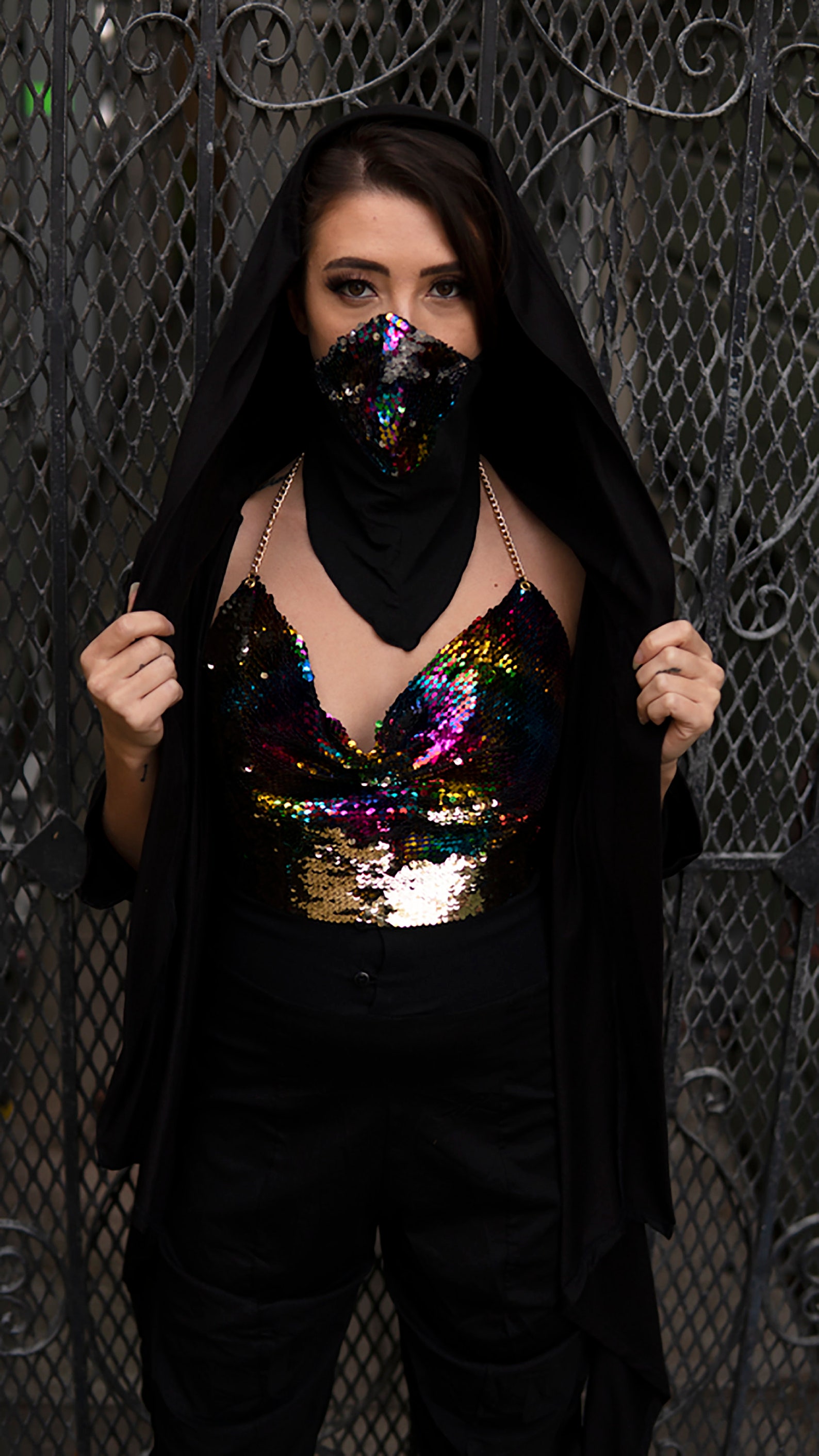 Sequin Halter Top Sparkle Rave Top Two Tone Sequin Top - Etsy