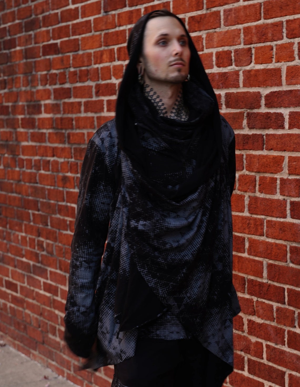 Wrap Front Zip Jacket Kamikaze Jacket Men's Clothing | Etsy