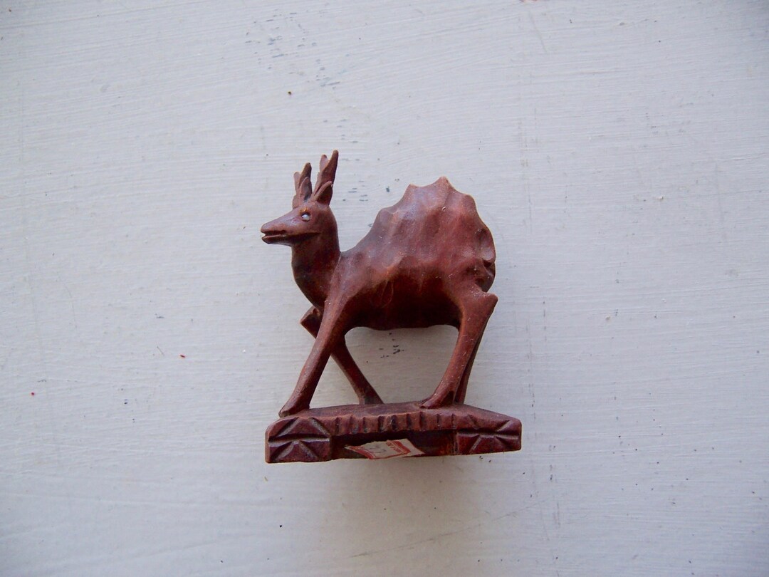 Deer / Hand Carved Wooden Deer - Etsy