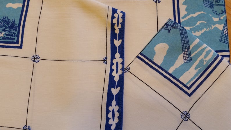 Napkins / Windmill Cloth Napkins - Etsy