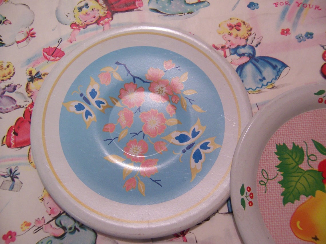 Tin Toy Plates - Etsy