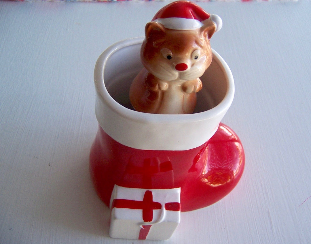 Music Box / Pop up Santa Boot Music Box - Etsy