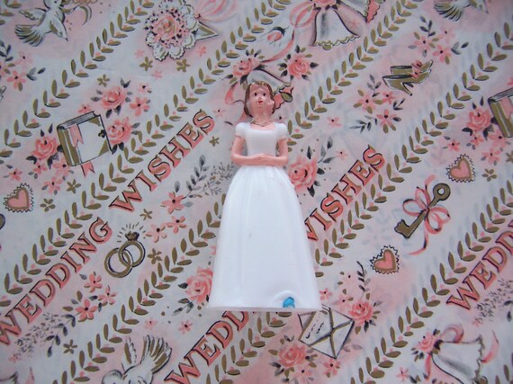 Bride With a Blue Veil Cake Topper - Etsy