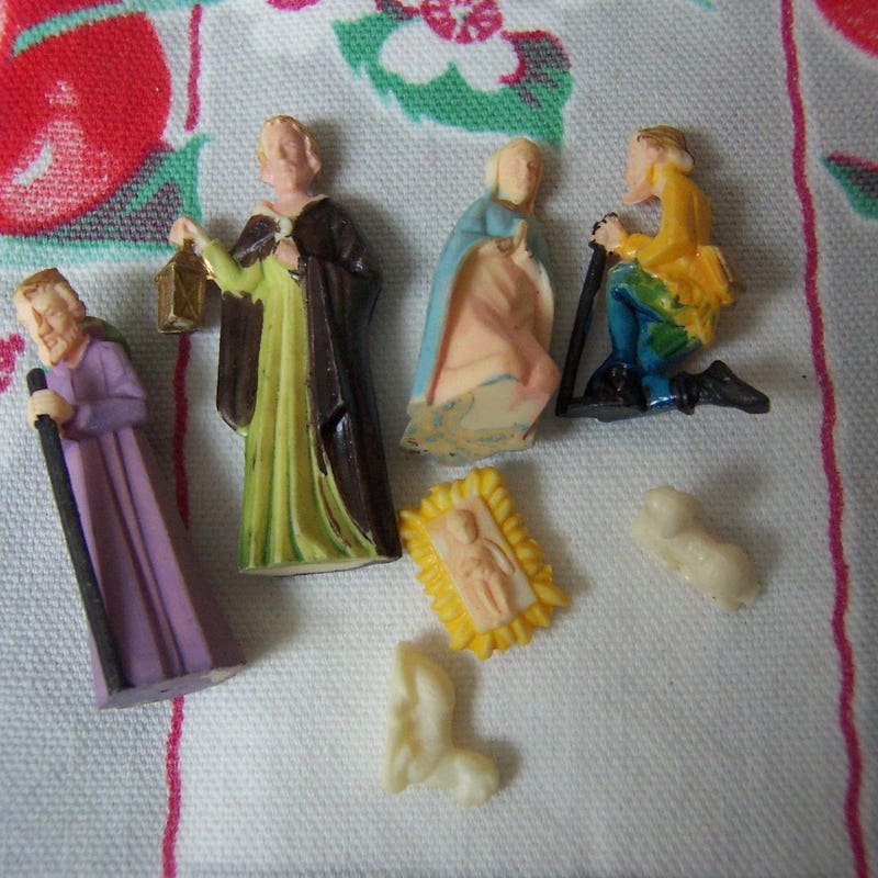 Plastic Nativity - Etsy