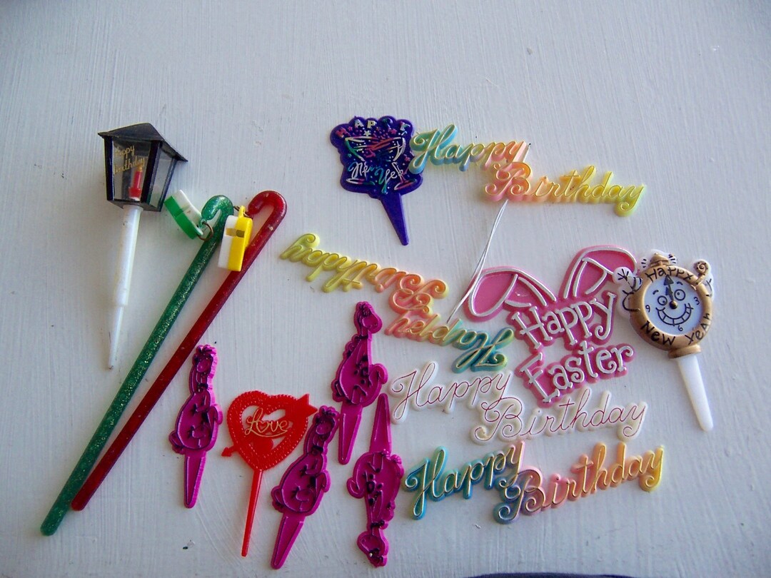 Cake Toppers / Variety of Cake Toppers and Stir Sticks - Etsy