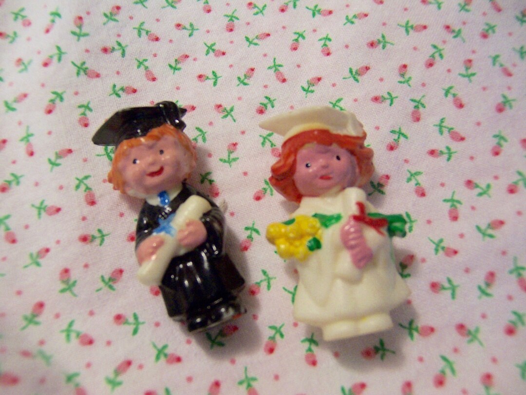 Figurines / Graduate Plastic Figurines - Etsy
