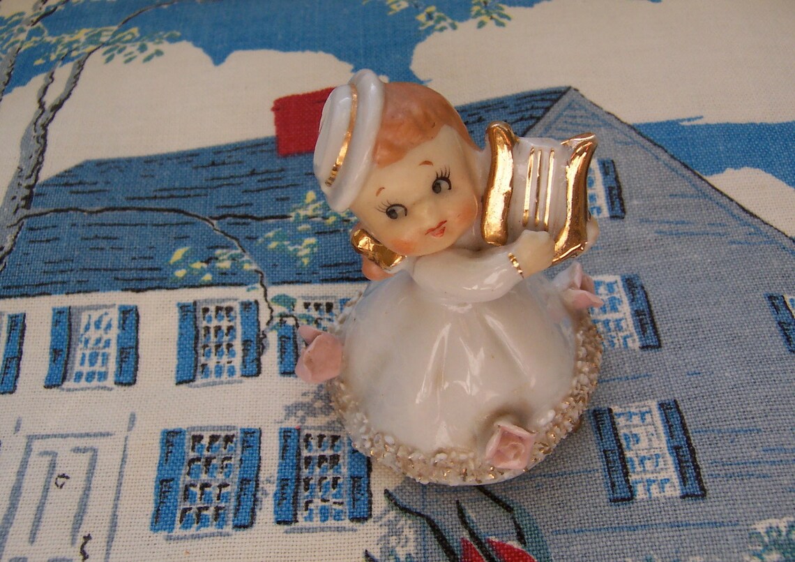 Bell / Harp Playing Girl Bell | Etsy