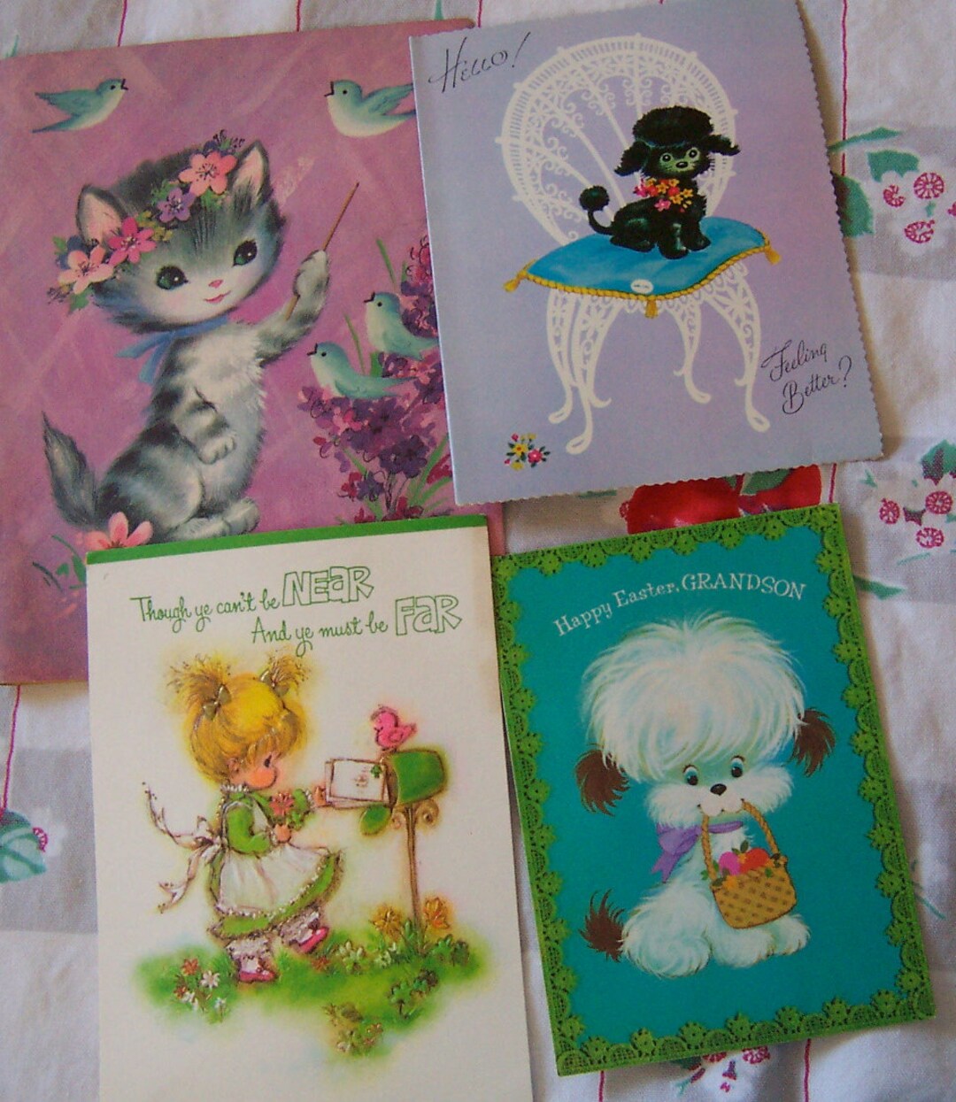 Cards / Vintage Paper Cards - Etsy
