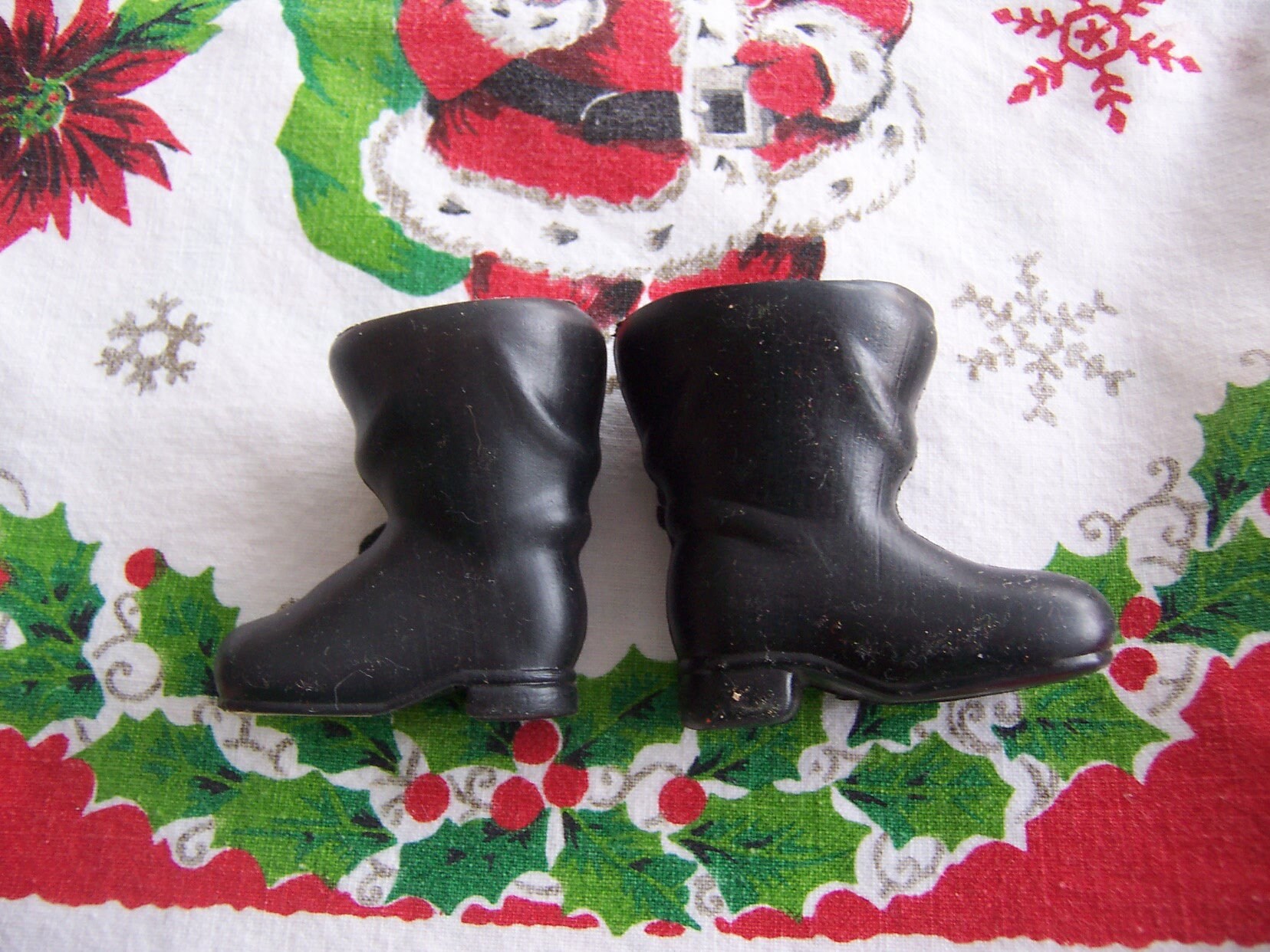 Boots / mismatched plastic santa boots | Etsy