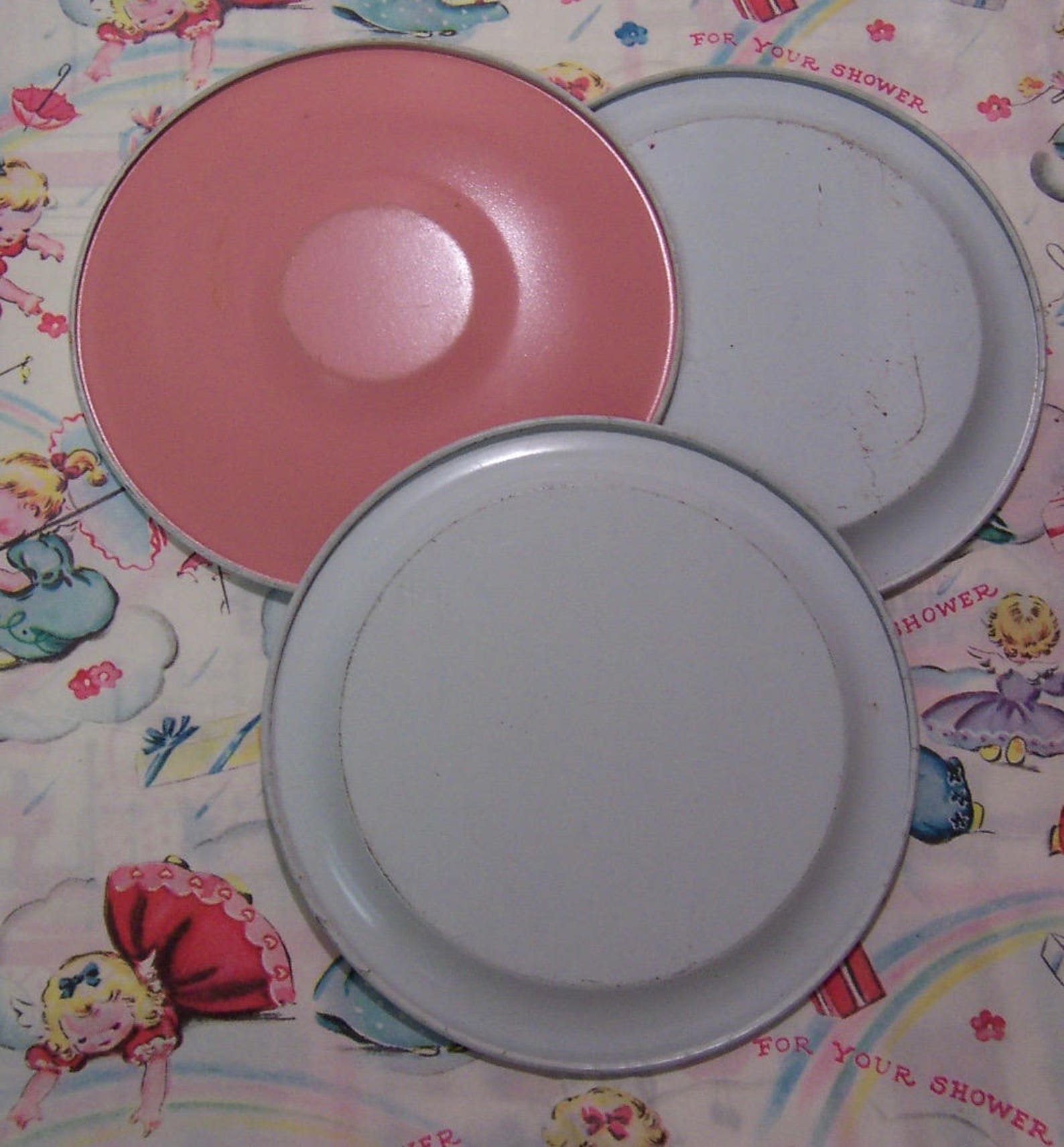 Tin Toy Plates - Etsy