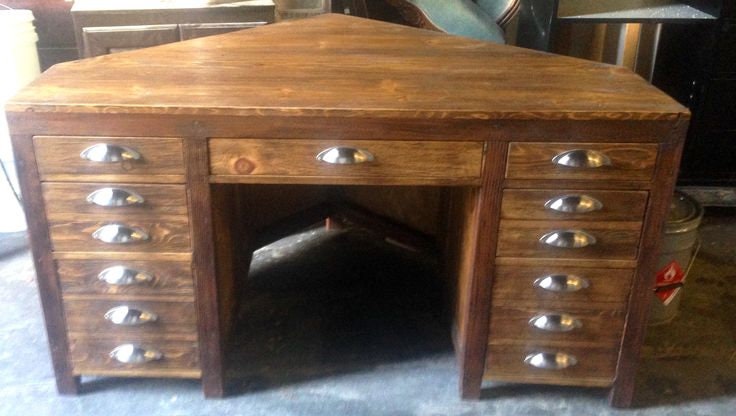 Handcrafted Corner Table Solid Wood - Etsy