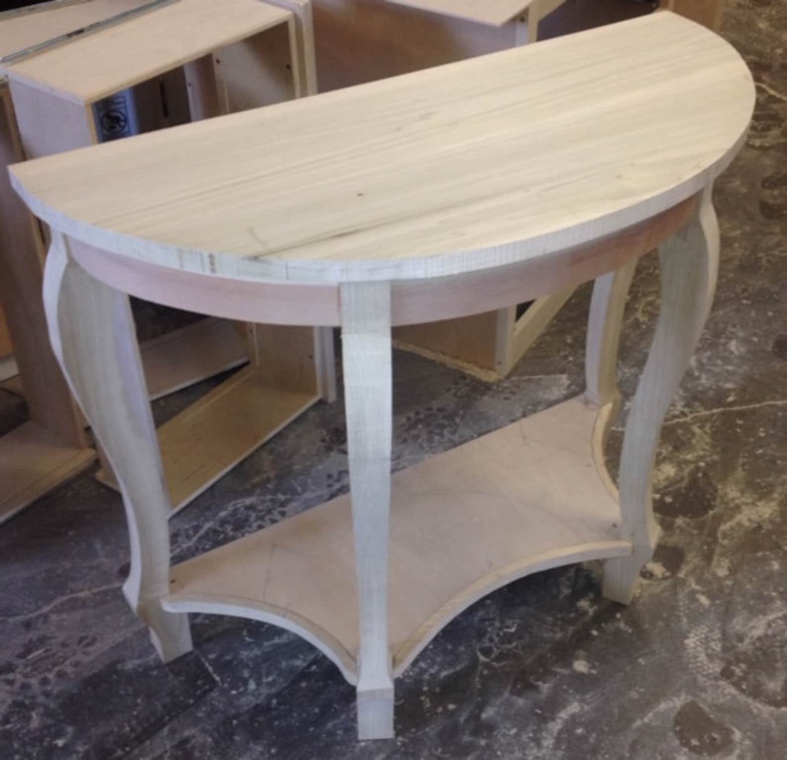Handcrafted Corner Table Solid Wood - Etsy