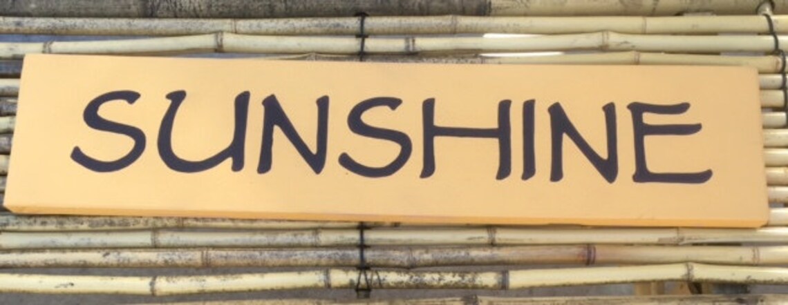 Sunshine Wood Sign | Etsy