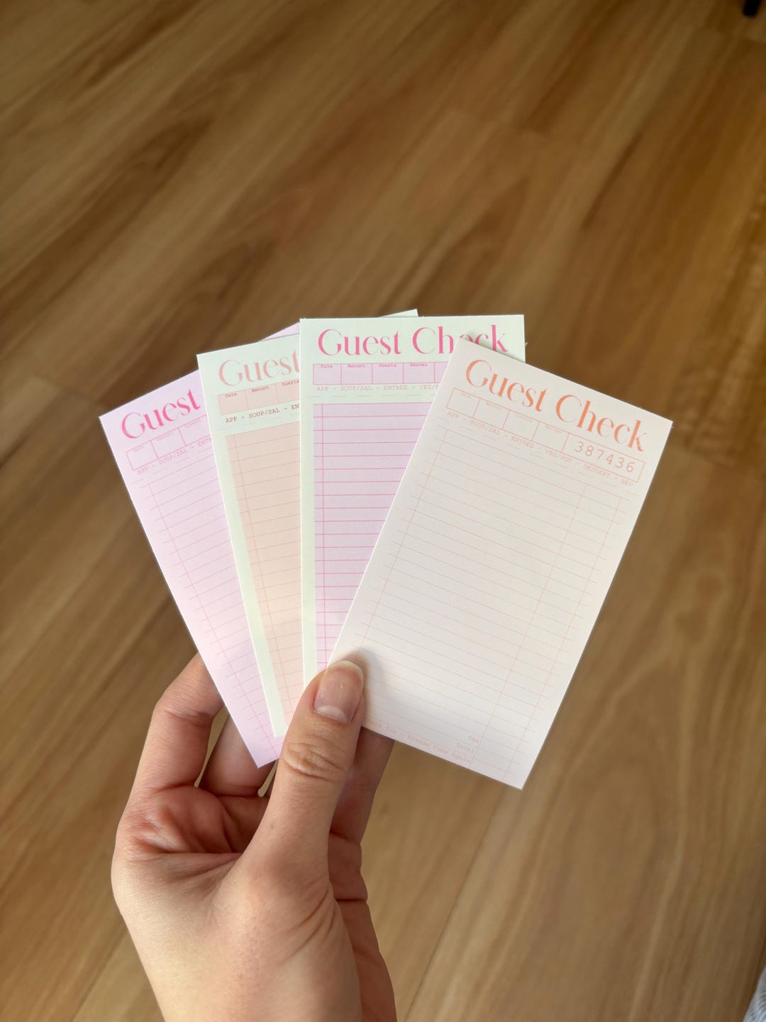 Pastel Pink Guest Check Stickers | Scrapbooking, Journaling - Etsy