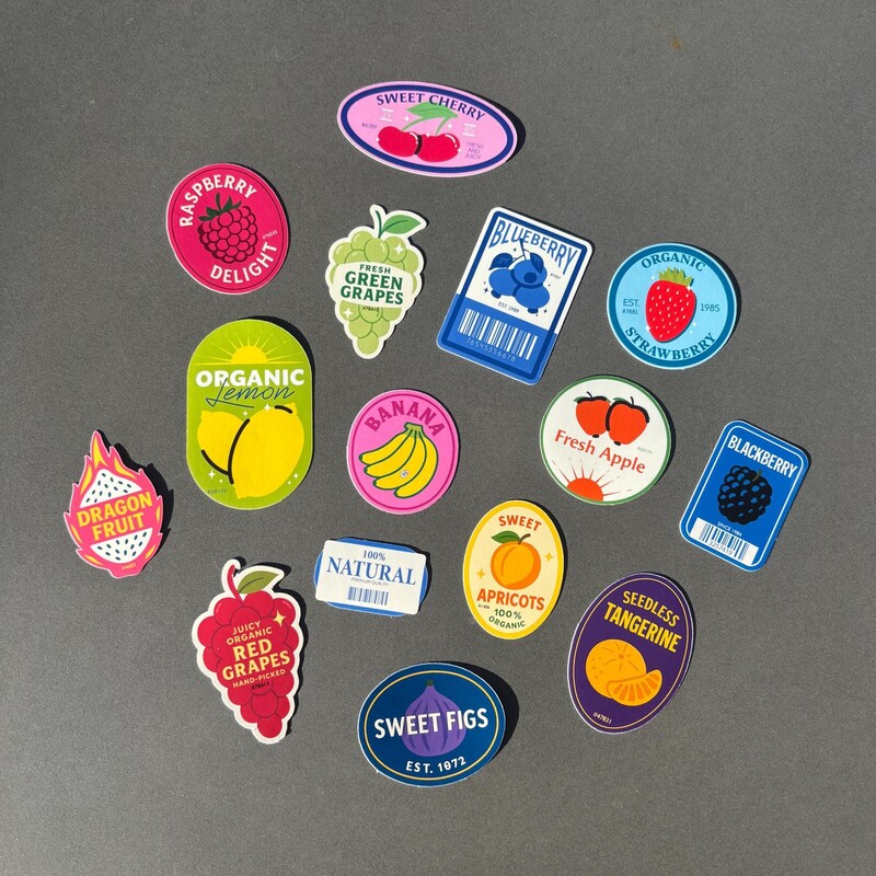 Fruit Stickers - Etsy