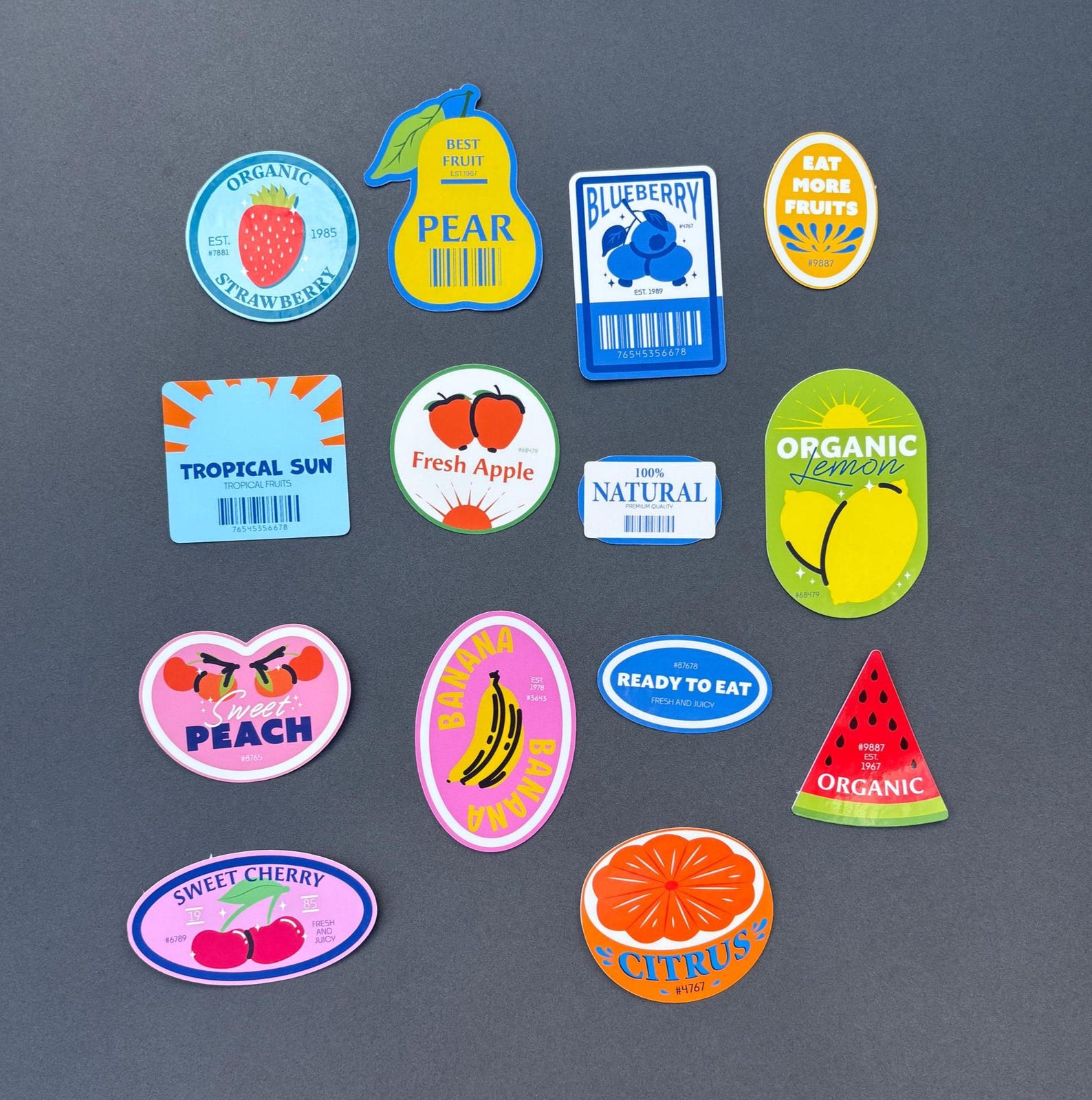 Mini Fruit Sticker Set | Scrapbook, Journal Stickers - Etsy
