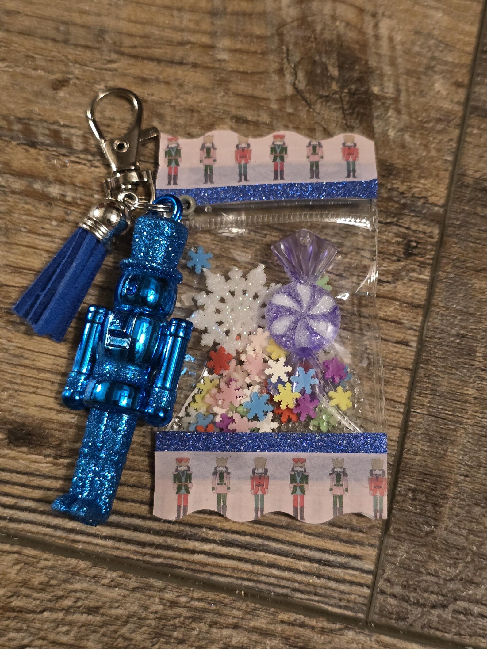 Nutcracker Candy Wrapper Shaker Charm for Junk Journal or Bag Charm - Etsy