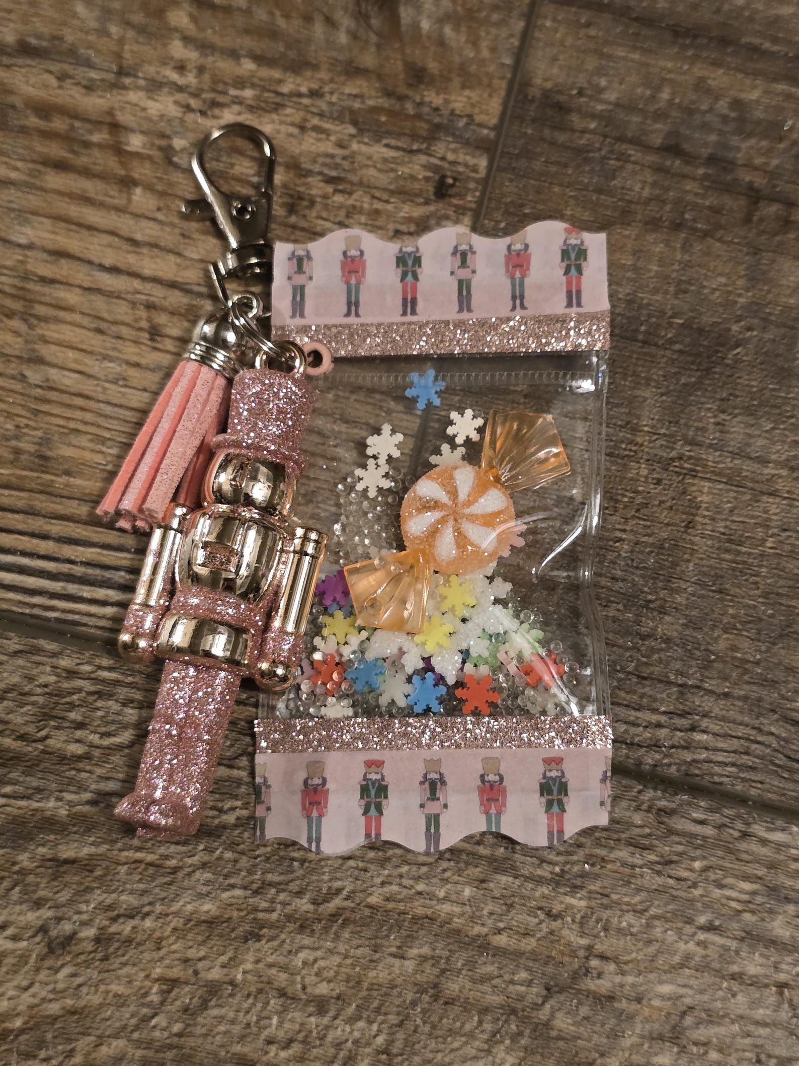 Nutcracker Candy Wrapper Shaker Charm for Junk Journal or Bag Charm - Etsy