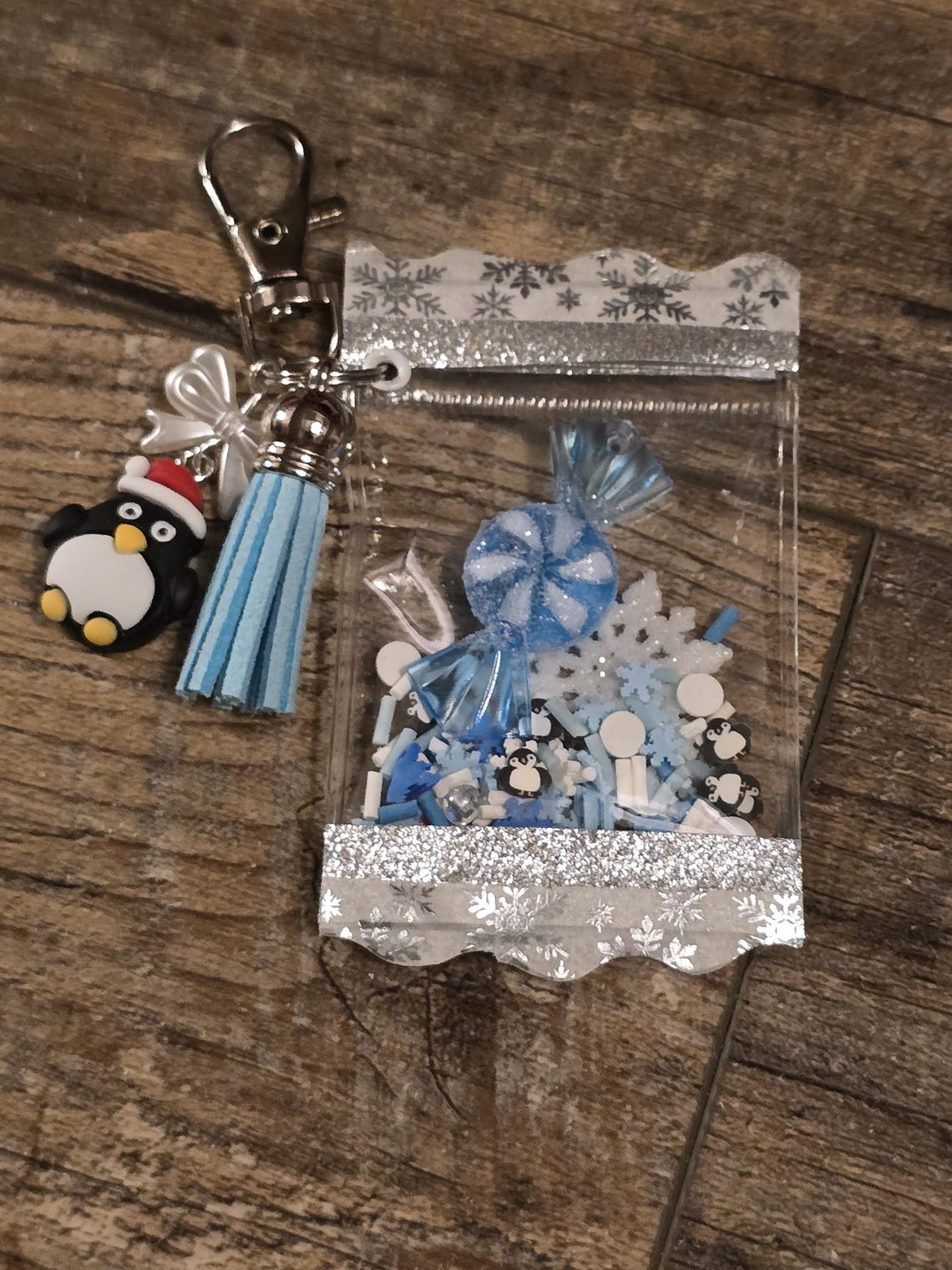 Penguin Candy Wrapper Shaker Charm for Junk Journal or Bag Charm - Etsy