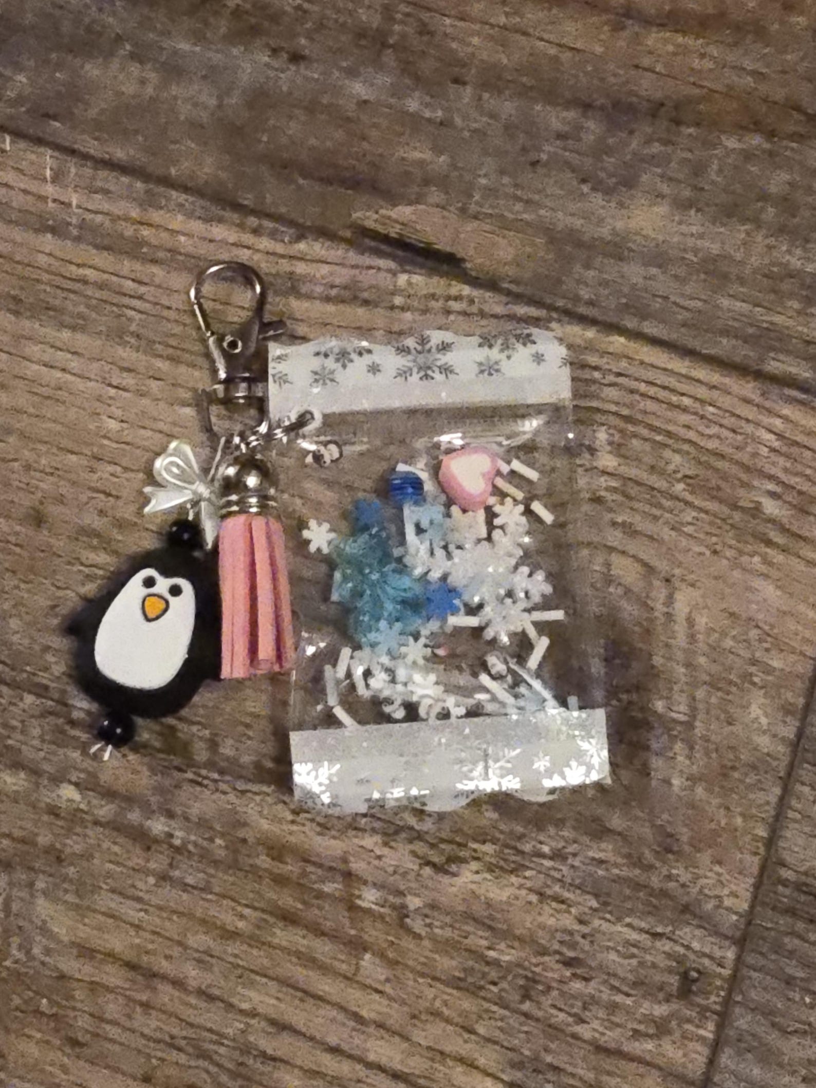 Penguin Candy Wrapper Shaker Charm for Junk Journal or Bag Charm - Etsy