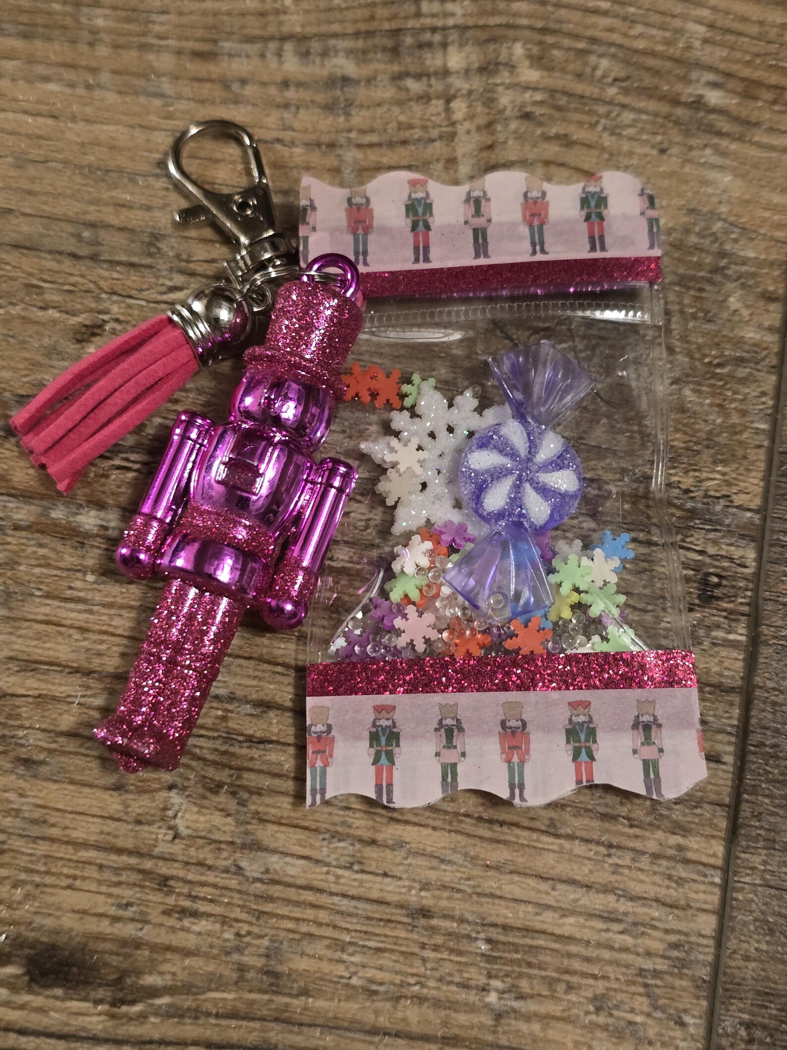 Nutcracker Candy Wrapper Shaker Charm for Junk Journal or Bag Charm - Etsy