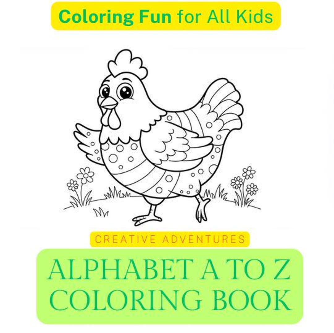 ABC Coloring Book, First Alphabet Coloring Book, ABC Coloring Game ...