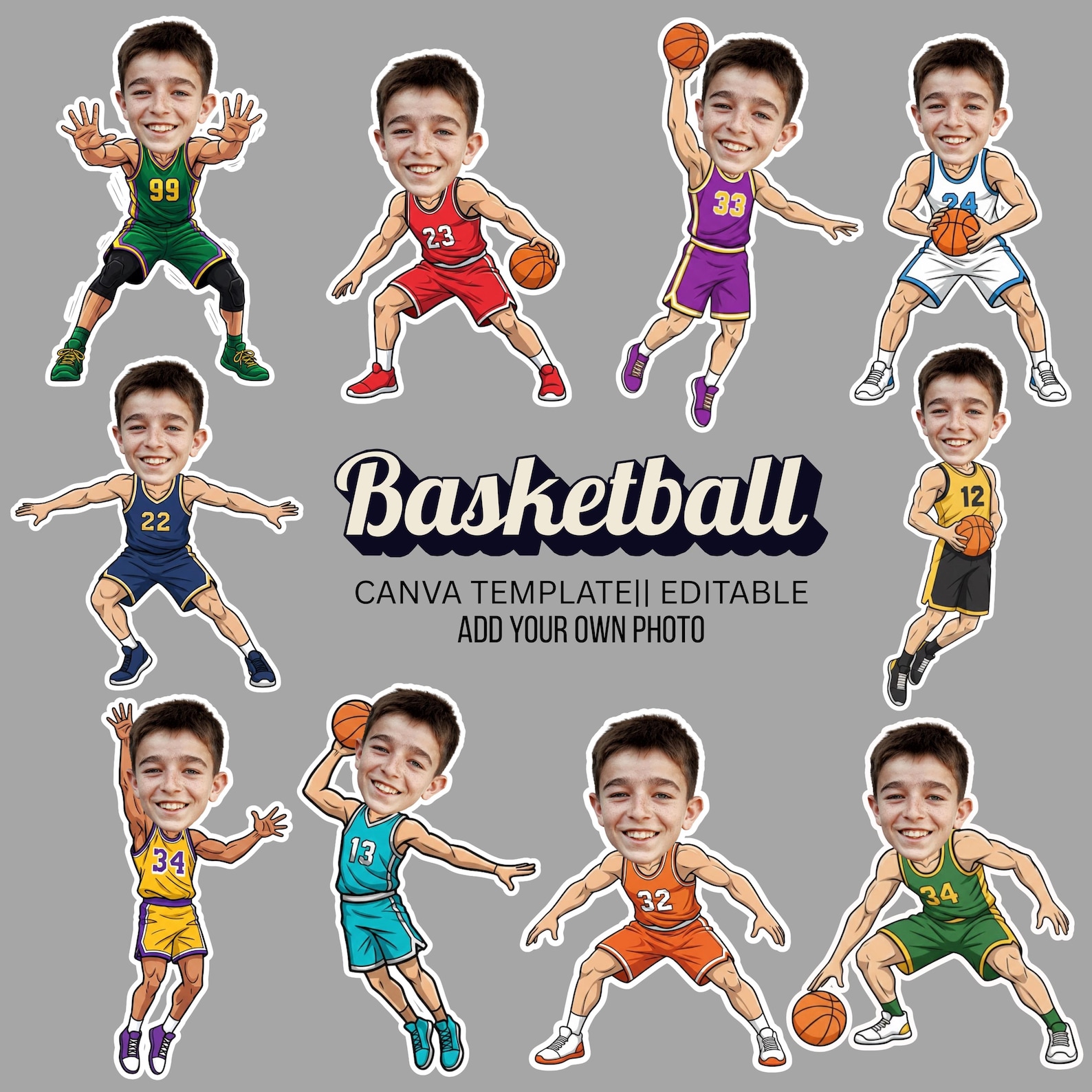 Basketball Custom Photo /add Your Own Face/ Basketball PNG - Etsy