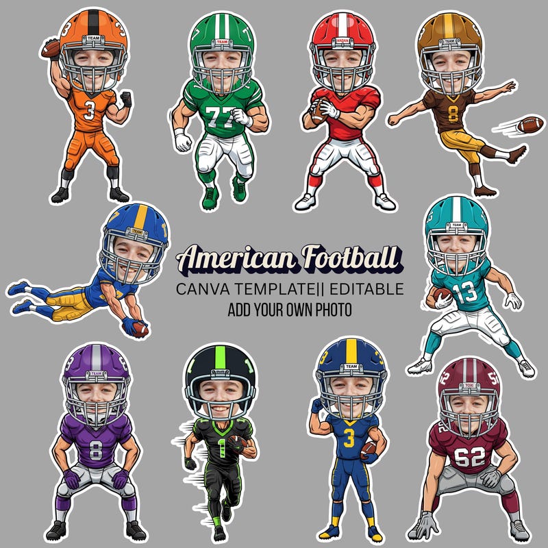 Football Cutouts - Etsy