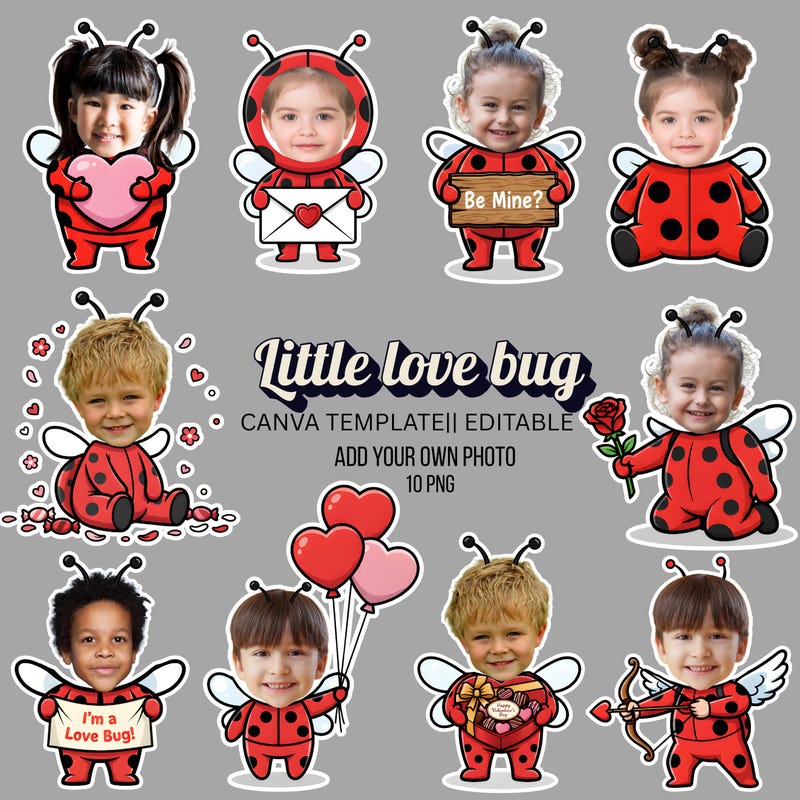 Ladybug Canva Template - Etsy