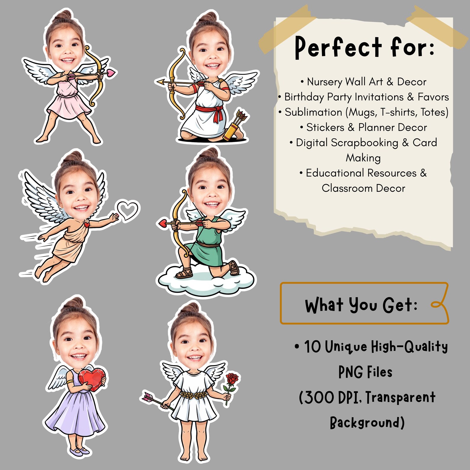 Cupid Valentine Days | Add Your Own Face | Cupid Custom Photo | DIY ...