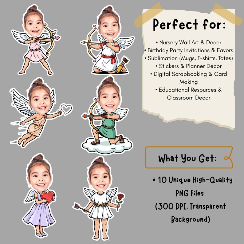 Cupid Valentine Days | Add Your Own Face | Cupid Custom Photo | DIY ...