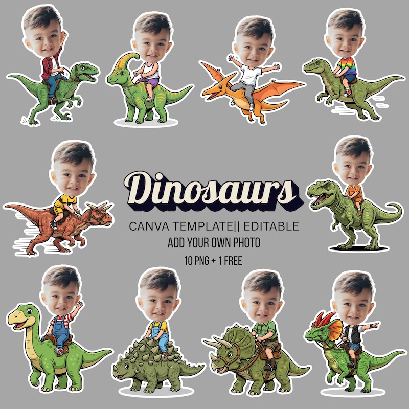Dinosaur Kid Face - Etsy