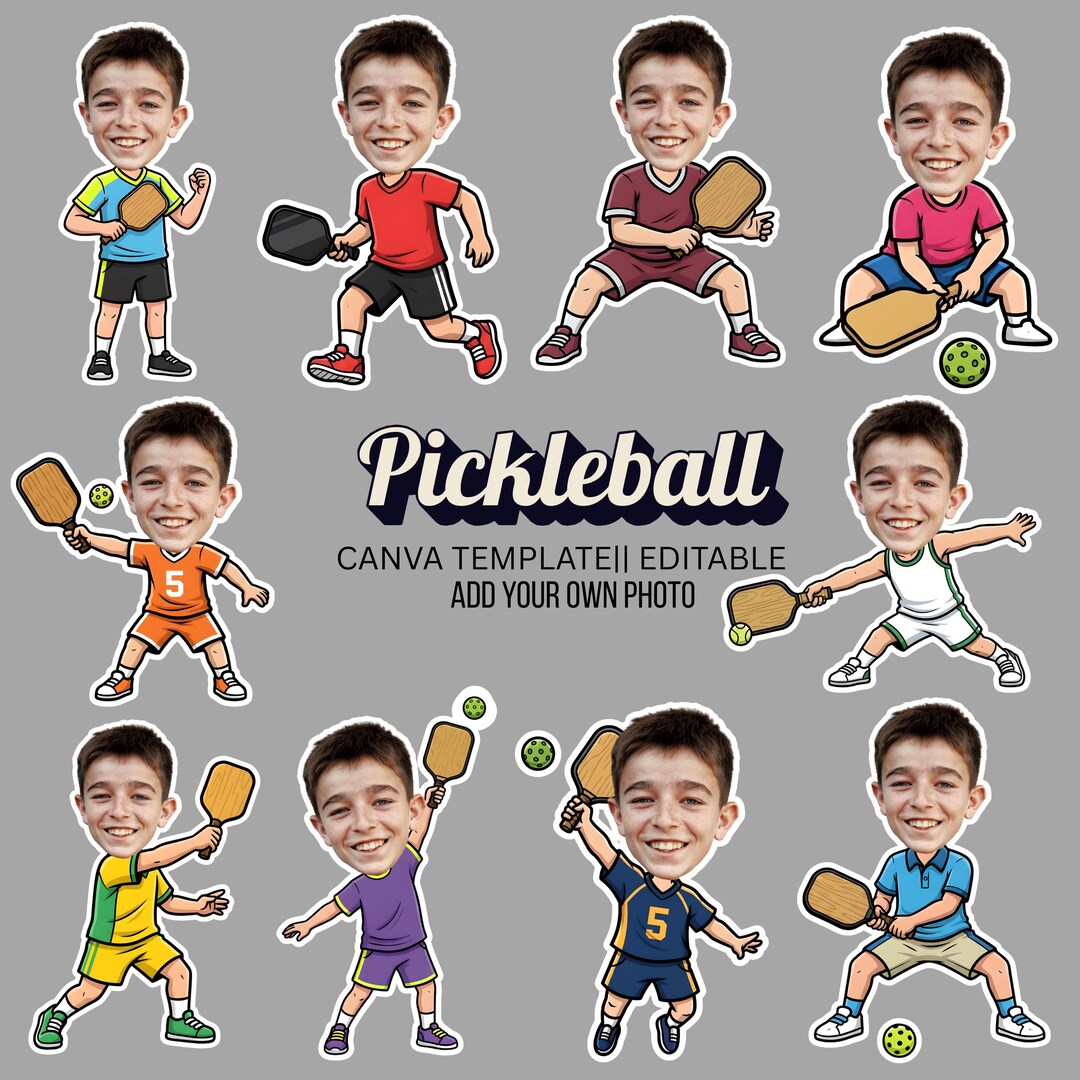 Pickleball Custom Photo/ Add Your Own Face/ Pickleball PNG - Etsy