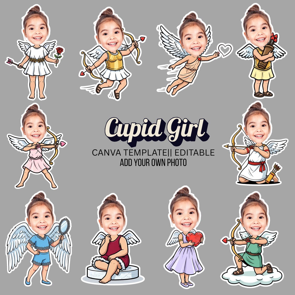 Cupid Valentine Days | Add Your Own Face | Cupid Custom Photo | DIY ...