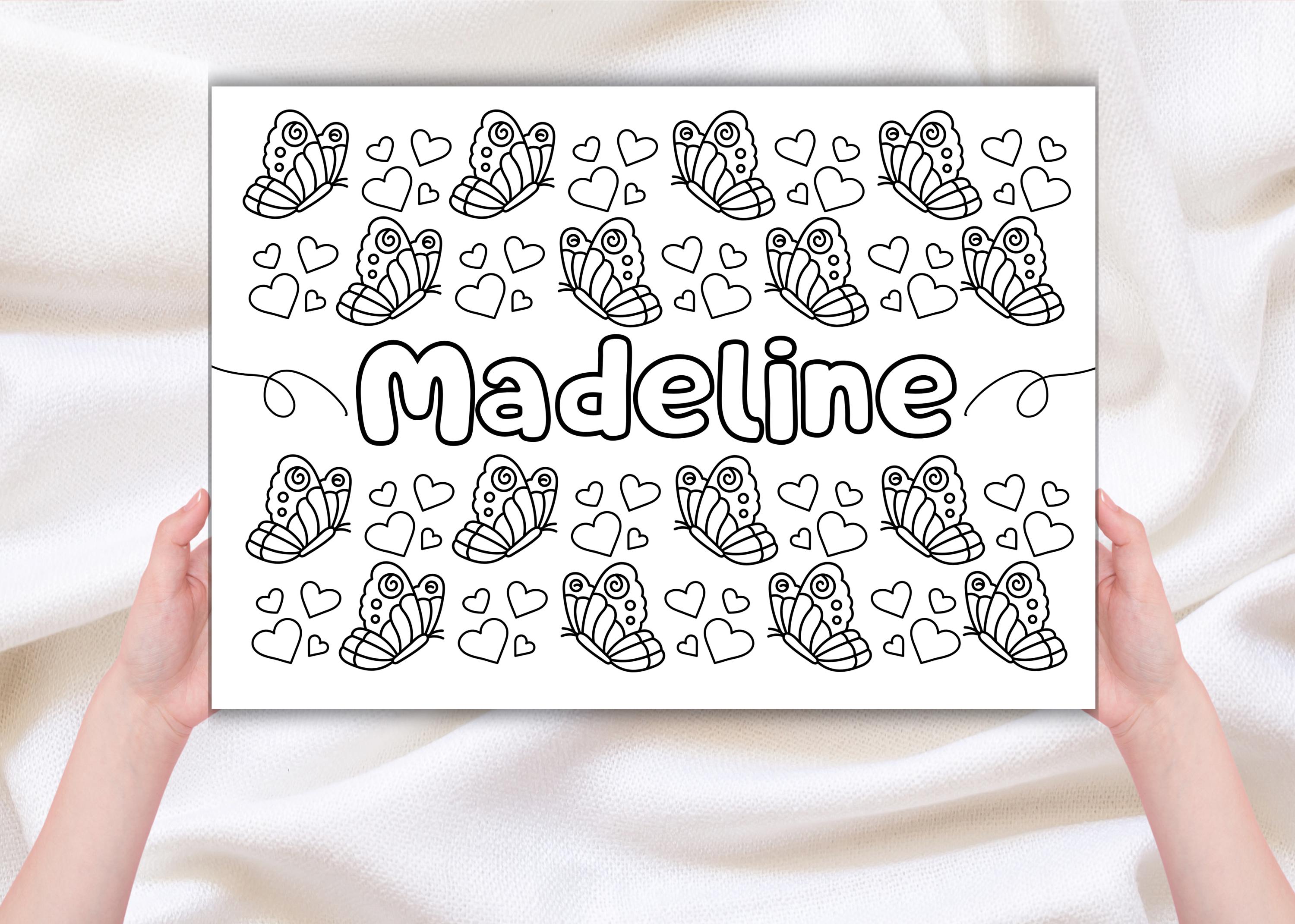 Editable Name Coloring Pages, Customizable Coloring Book, Printable ...