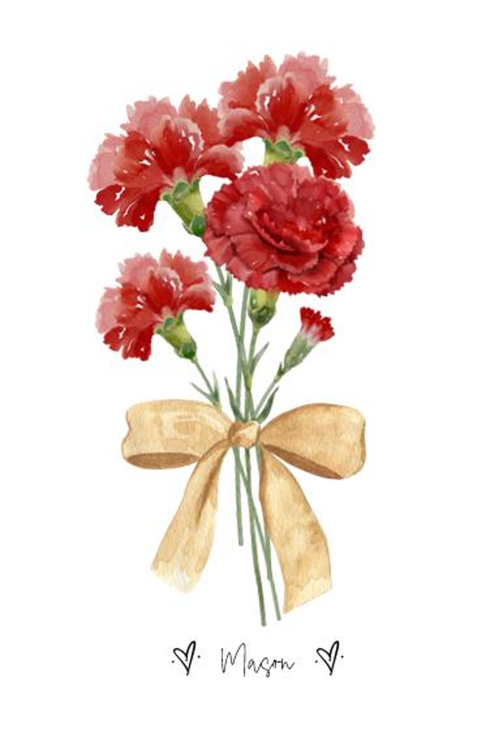 Birth Flower Bouquet! Digital Download for a Beautiful Piece of Art! - Etsy