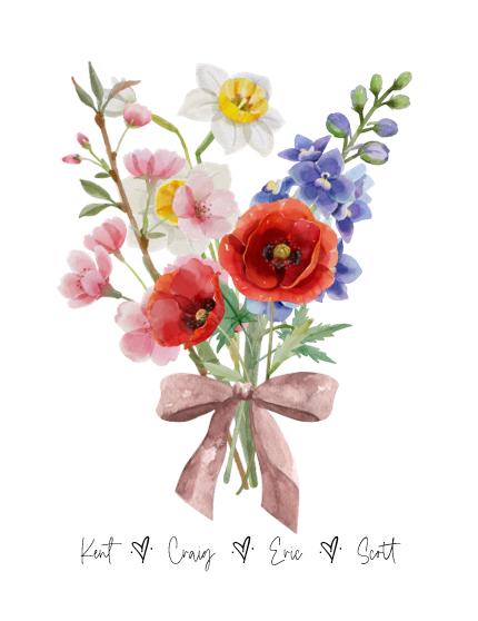 Birth Flower Bouquet! Digital Download for a Beautiful Piece of Art! - Etsy
